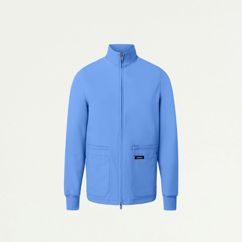Ceri Essential 6-Pocket Scrub Jacket - Ceil Blue – JAANUU