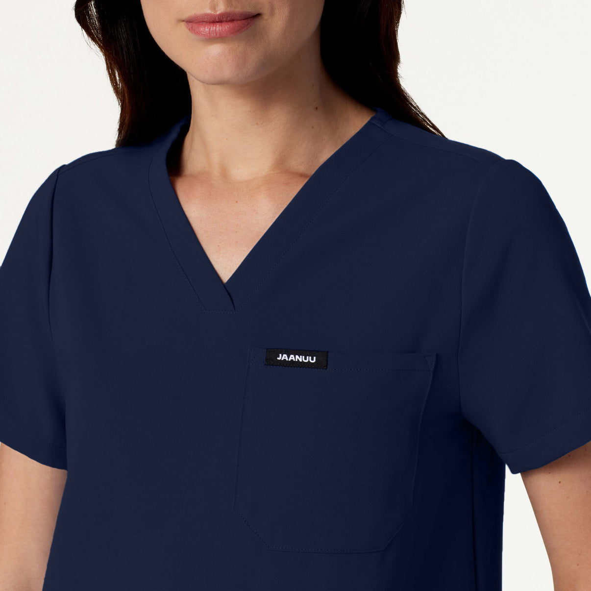 Rhena Essential 1-Pocket Scrub Top - Midnight Navy – JAANUU