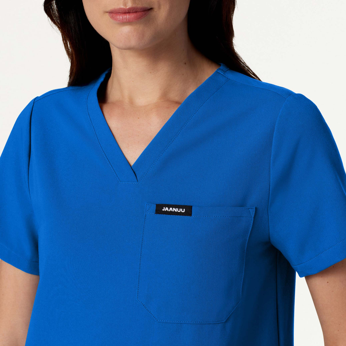 Rhena Essential 1-Pocket Scrub Top - Royal Blue – JAANUU