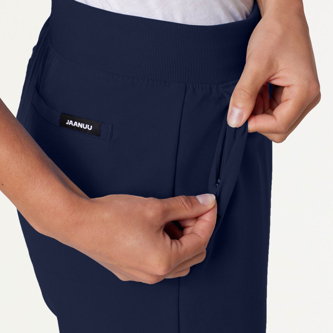 Xenos Essential Knit-Waist Scrub Pant - Midnight Navy – JAANUU
