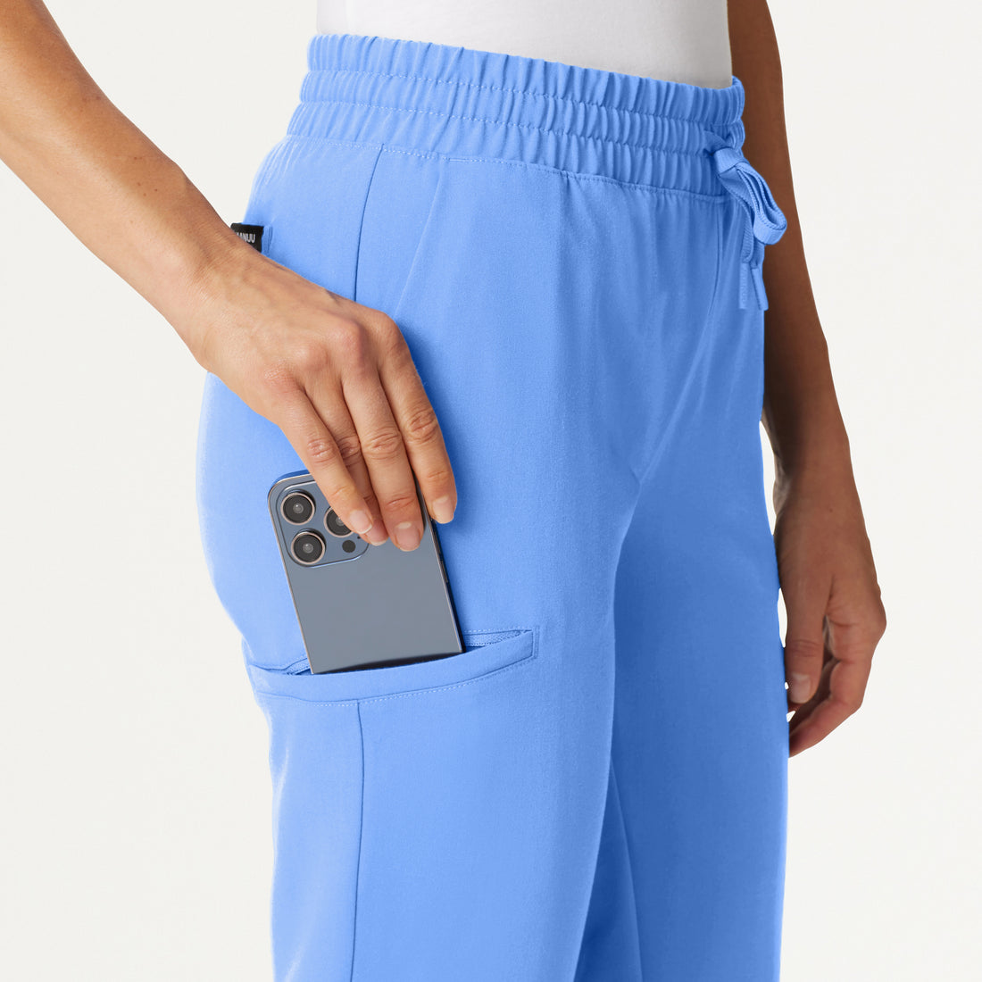 Jace Skinny 7-Pocket Scrub Jogger - Ceil Blue – JAANUU