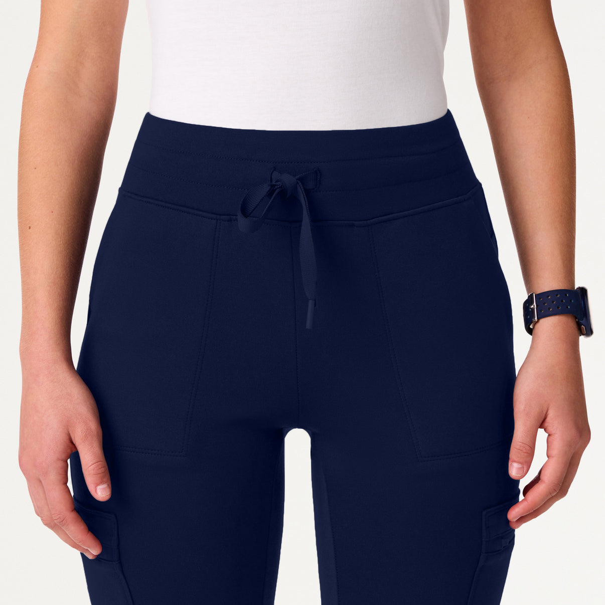 Kait 10-Pocket Skinny UltraSOFT™ Scrub Jogger - Midnight Navy – JAANUU
