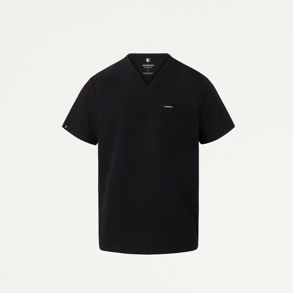 Holmes Everyday 1-Pocket Scrub Top - Black – JAANUU