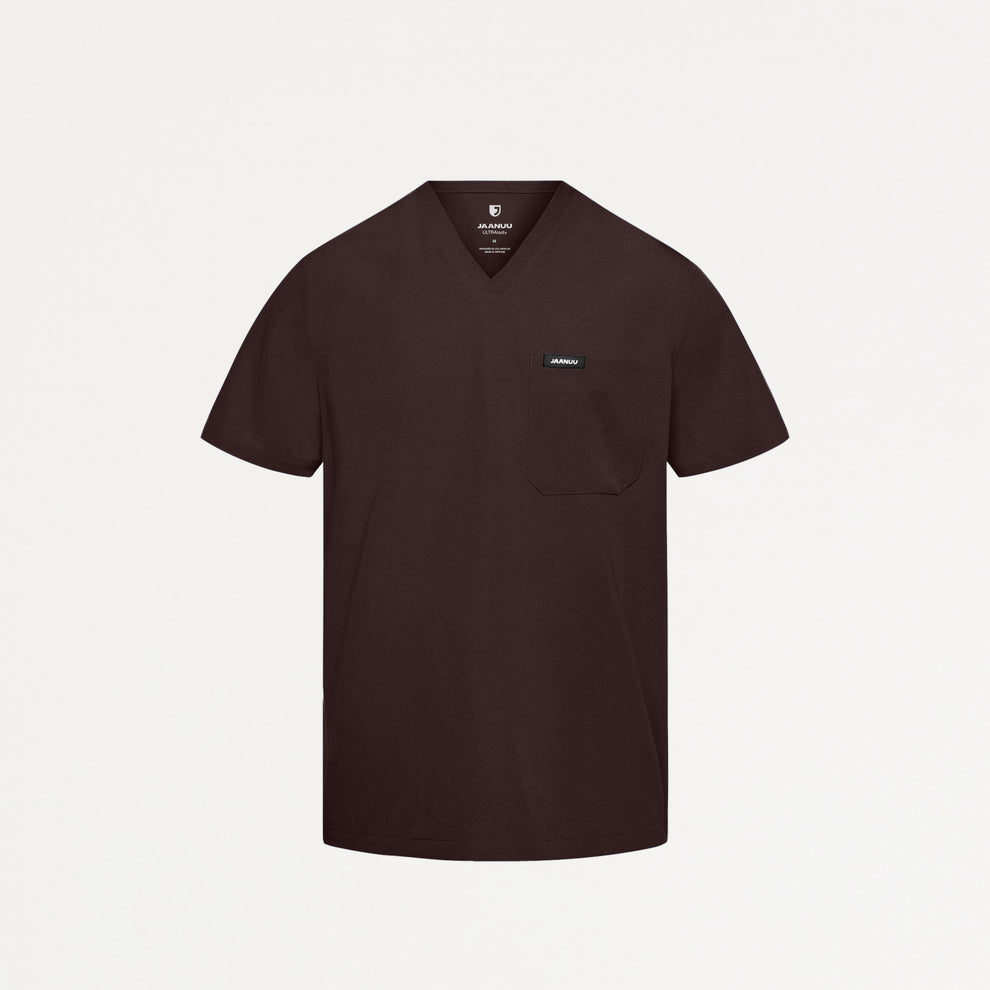 Holmes Everyday 1-Pocket Scrub Top - Espresso – JAANUU