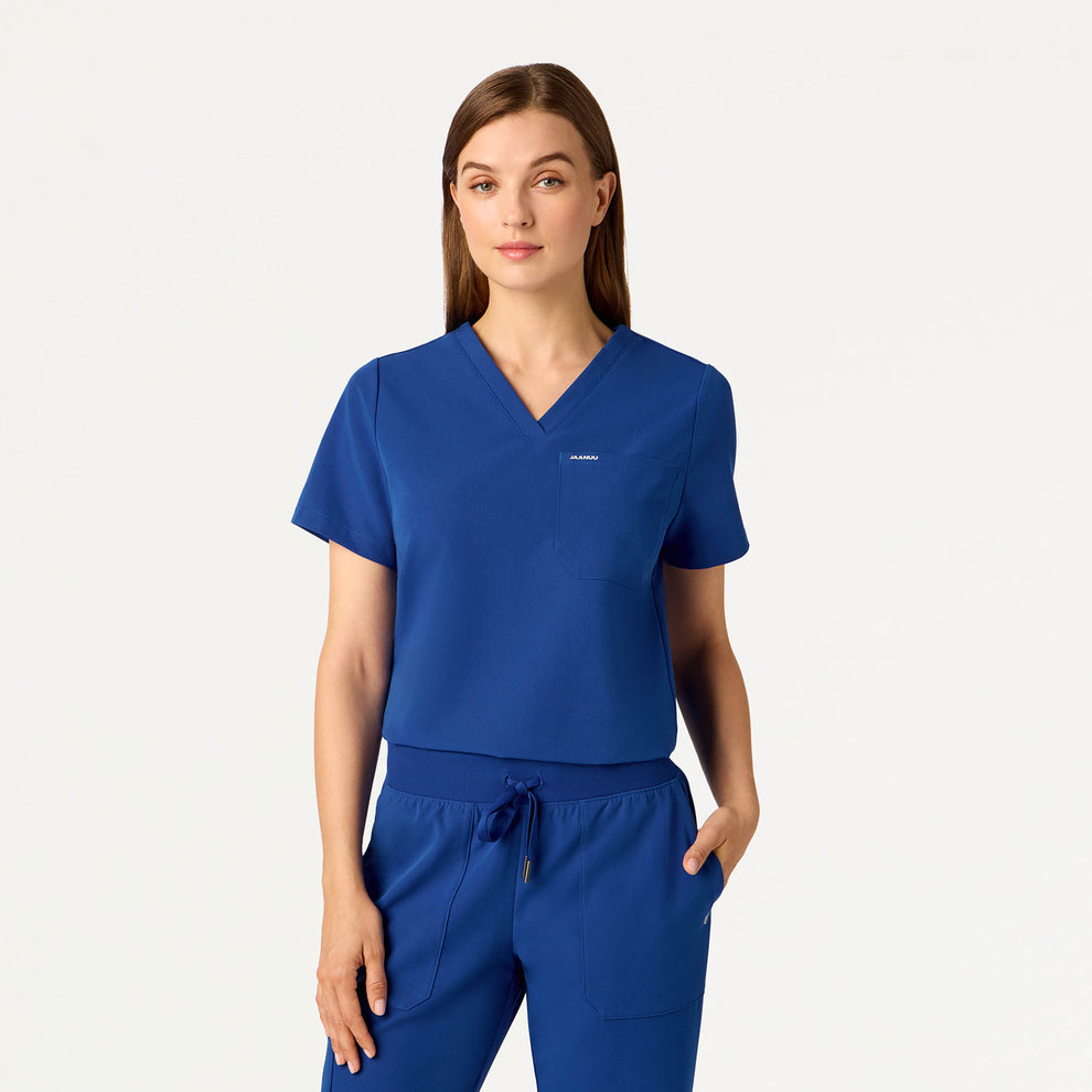 Rhena Essential 1-Pocket Scrub Top - Galaxy – JAANUU