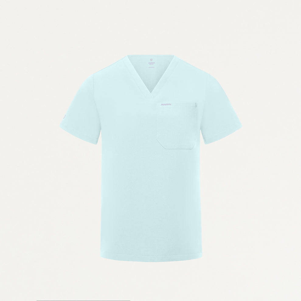 Rhena Slim Essential 1-Pocket Scrub Top - Sky Blue – JAANUU