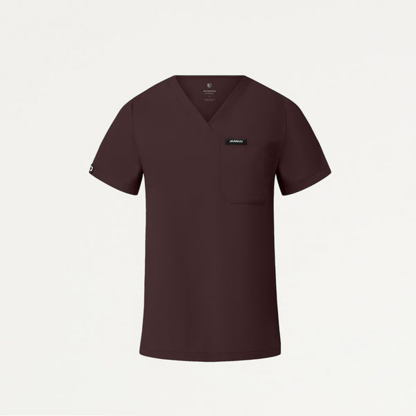 Rhena Slim Essential 1-Pocket Scrub Top - Espresso – JAANUU