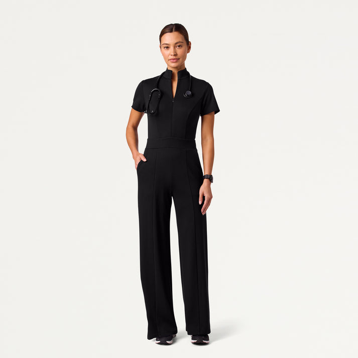 The Scrub Jumpsuit - Black – JAANUU